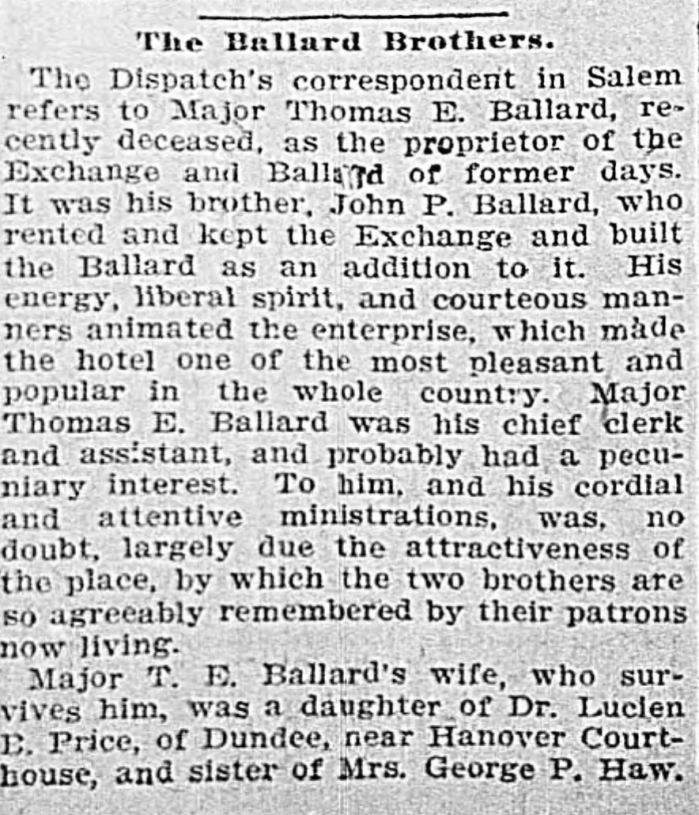 Ancestors of John Powers Ballard (c. 1816-1878), Owner of the Ballard ...
